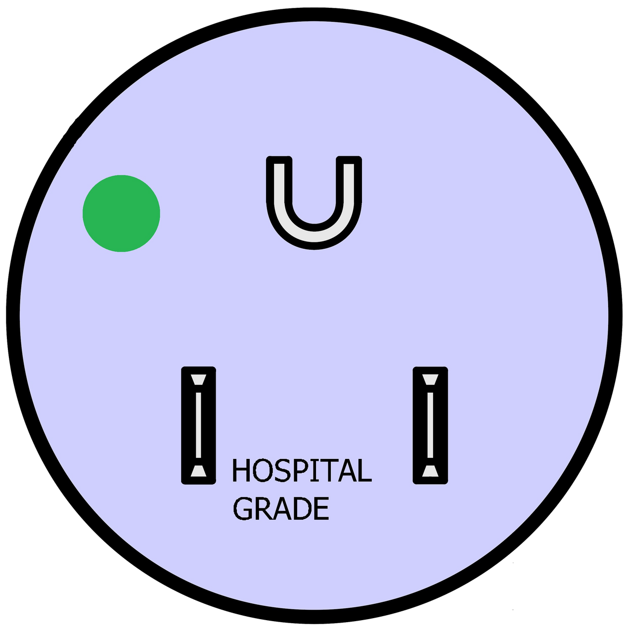 Hospital Grade NEMA 5-15P Clear Plug to IEC320-C13 10'0" 16AWG Gray ...
