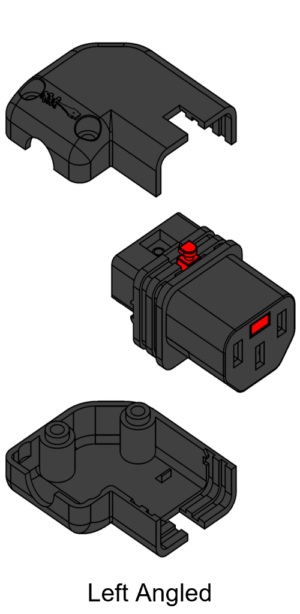 IEC LOCK+ Rewireable Right or Left Angled IEC320-C13 Connector | Webber ...