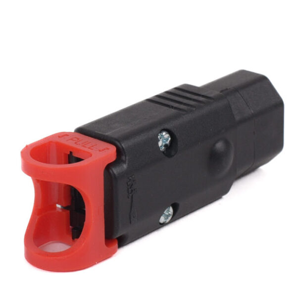 Iec Lock Rewireable Straight Iec320 C13 Connector Webber Electronics