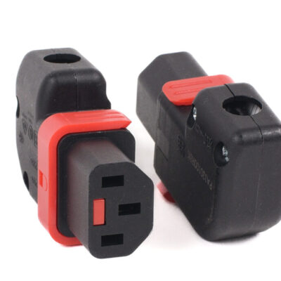 IEC LOCK+ Rewireable Right or Left Angled IEC320-C13 Connector | Webber ...